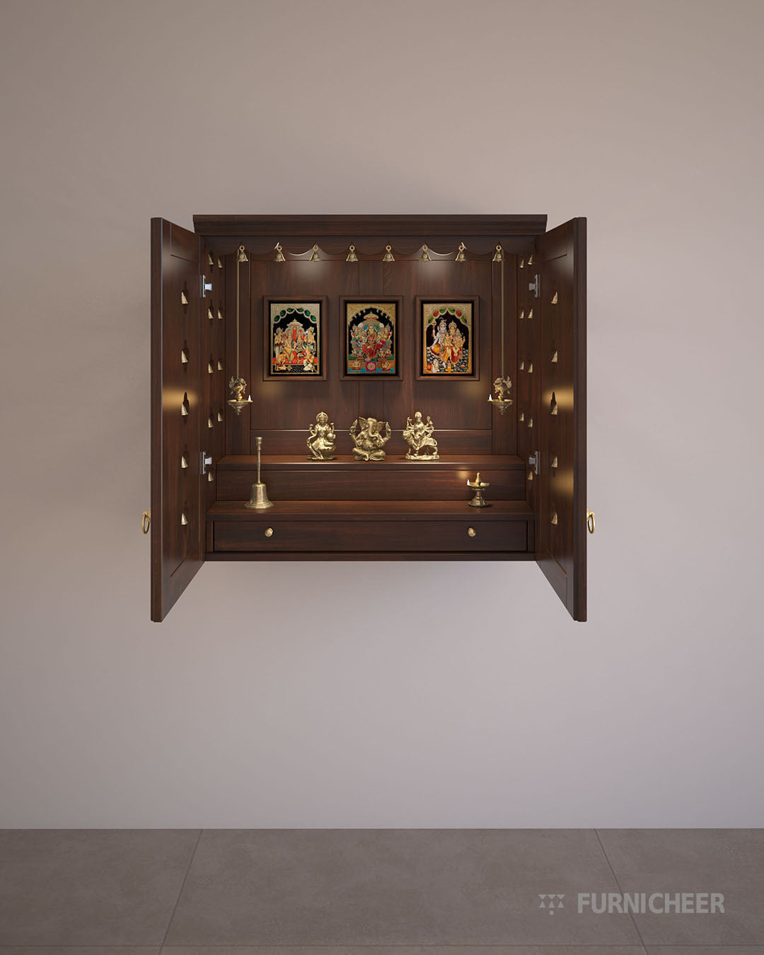 Wall Mount Temple for Home Worship - Buy Now – Furnicheer